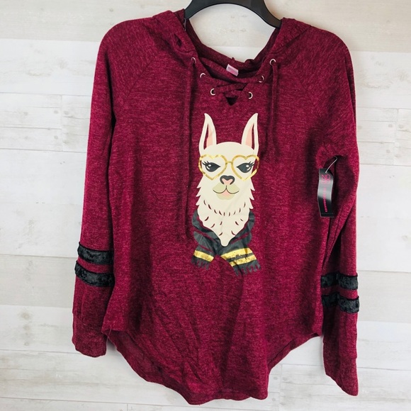 No Boundaries | Tops | Llama Hoodie | Poshmark
